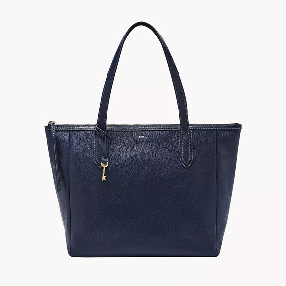 Fossil | Bags | Nwot Navy Blue Fossil Sydney Tote | Poshmark